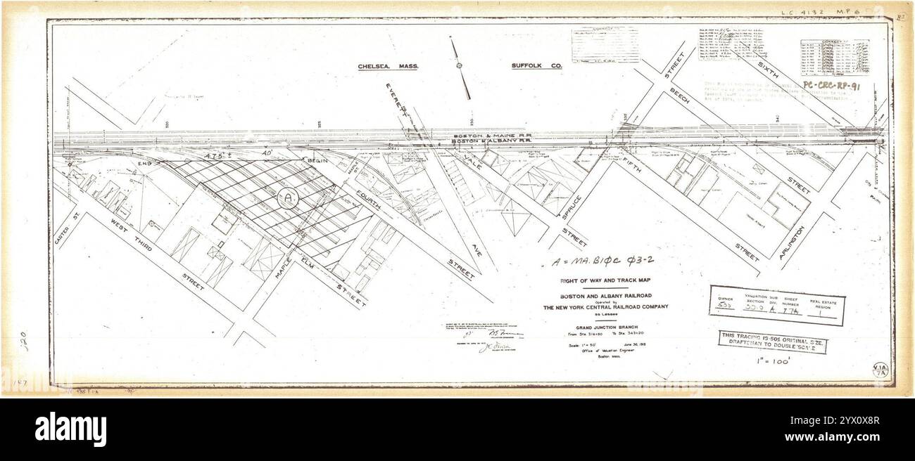 Conrail Property Transfer Maps Stock Photo - Alamy