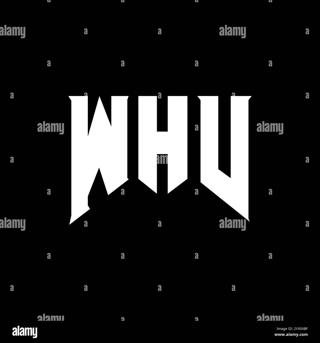 WHV letter logo design for technology company. WHV logo design black ...
