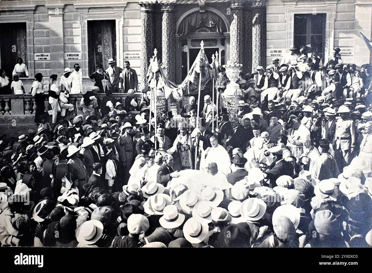 Consecration of the bishop of Gozo, Mgr Michael Gonzi, in 1924 Stock ...