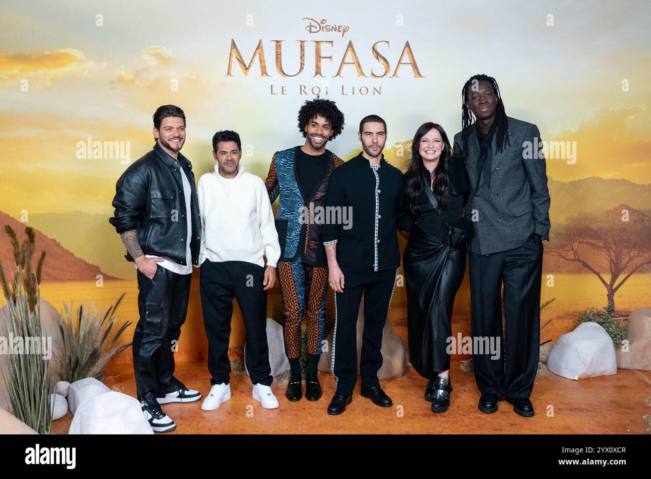 Paris, France. 12th Dec, 2024. Rayane Bensetti, Jamel Debbouze, Gwendal ...