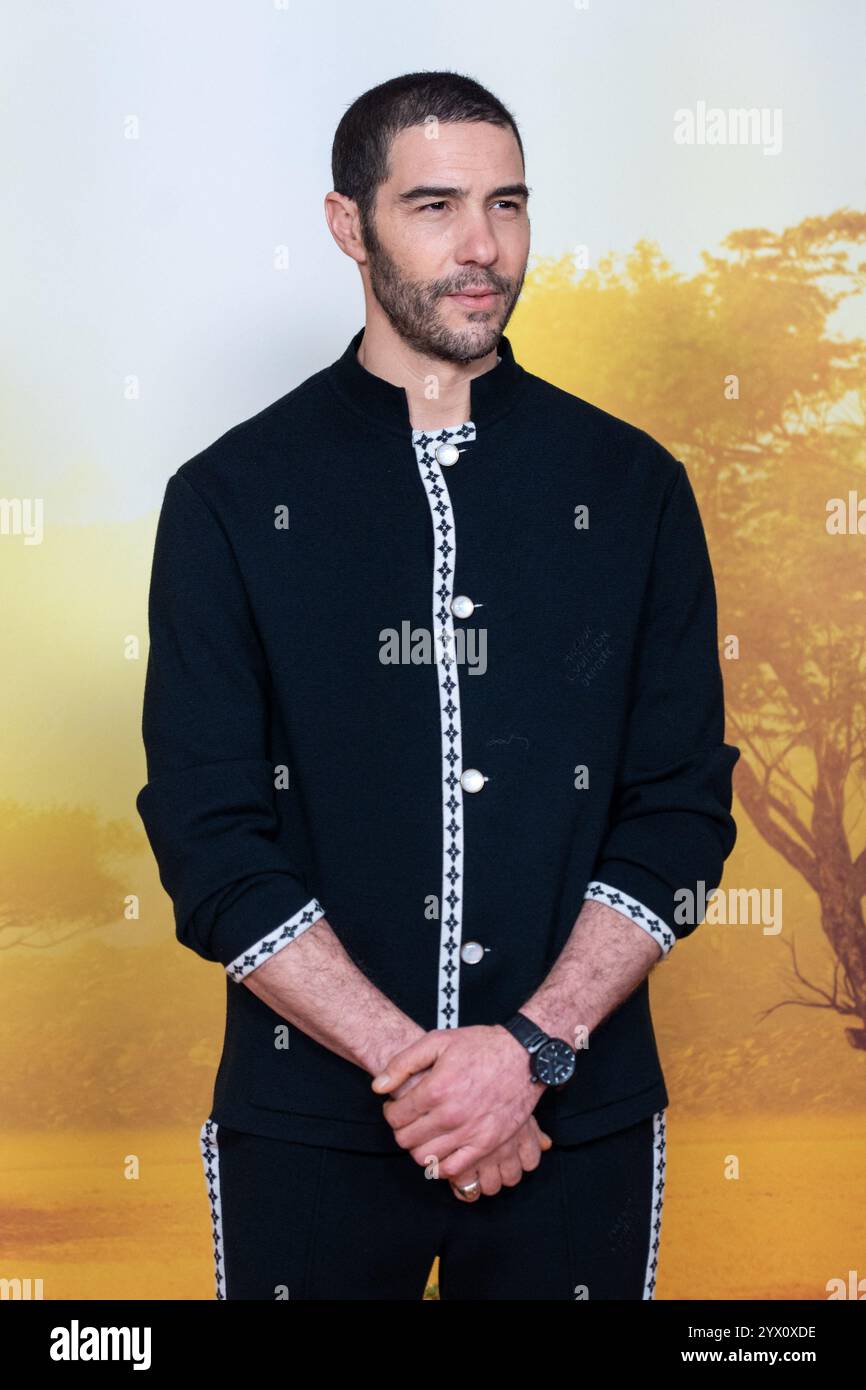 Tahar Rahim attends the Mufasa Premiere at the Pathe Palace Cinema in ...