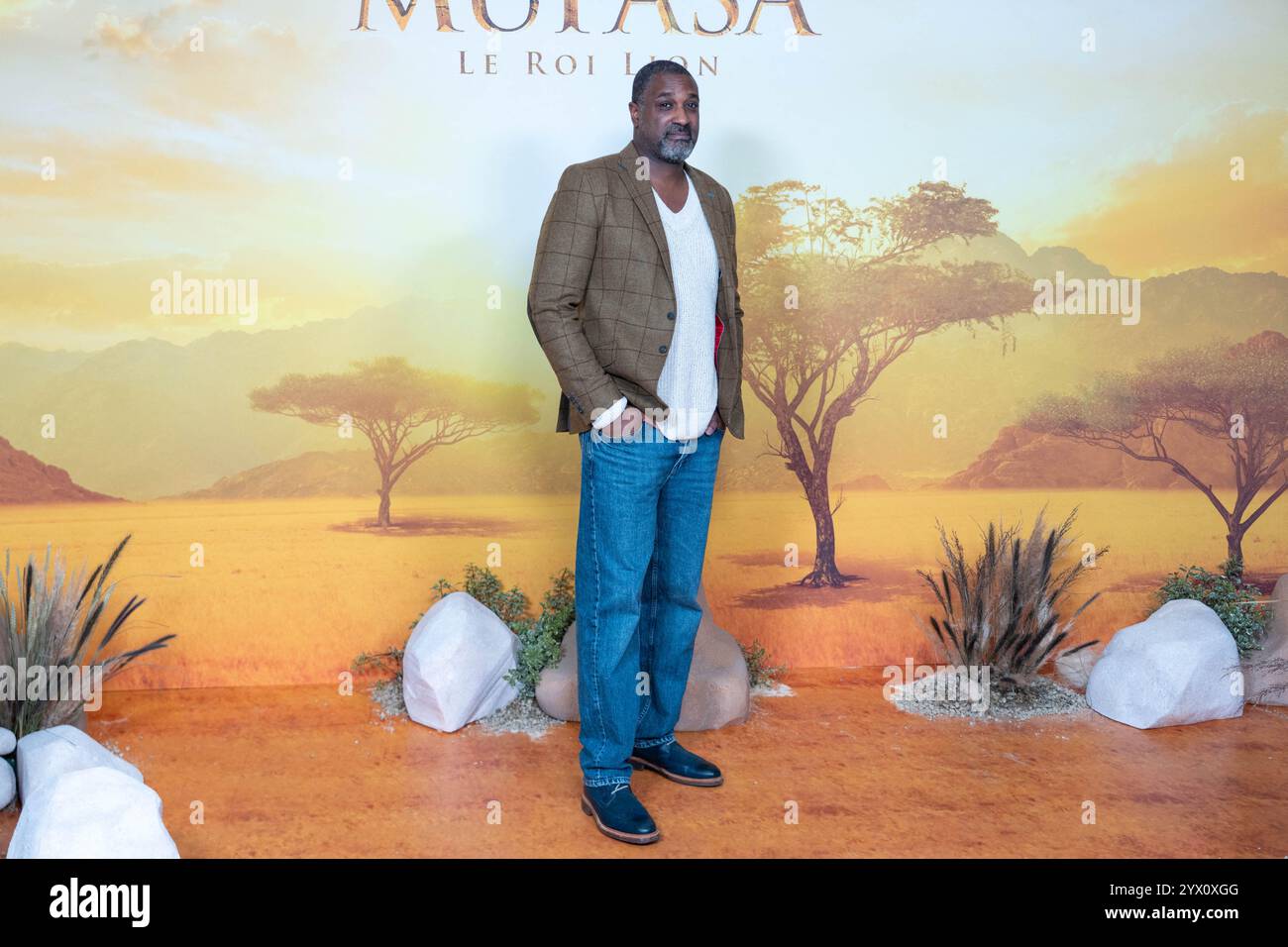 Paris, France. 12th Dec, 2024. Daniel Lobe attends the Mufasa Premiere ...