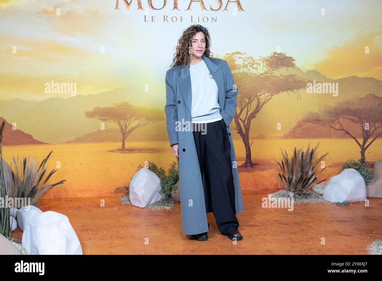 Paris, France. 12th Dec, 2024. Manon Azem attends the Mufasa Premiere ...