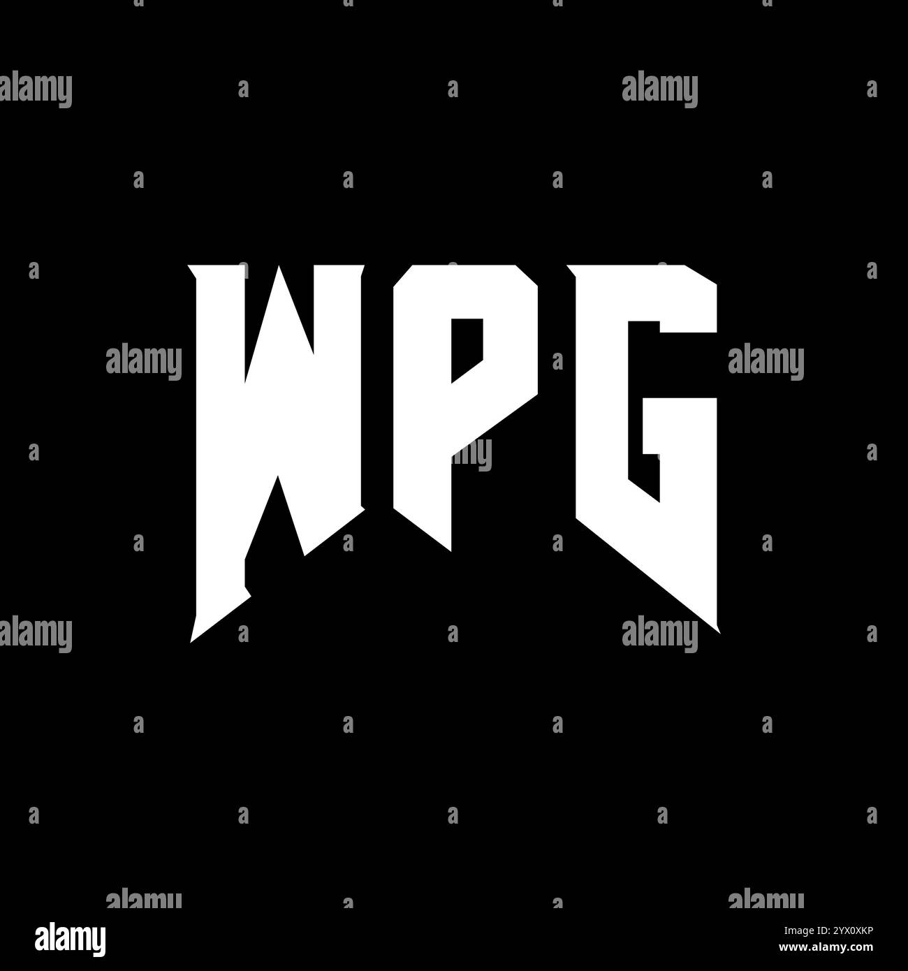 WPG letter logo design for technology company. WPG logo design black ...