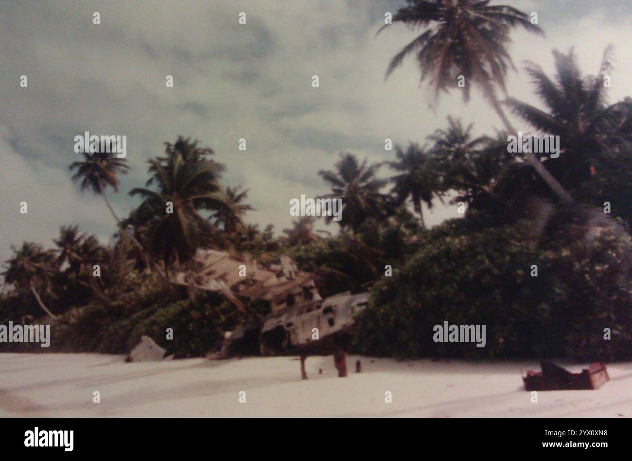 Consolidated PBY Catalina wreck on Diego Garcia 1982 Stock Photo - Alamy