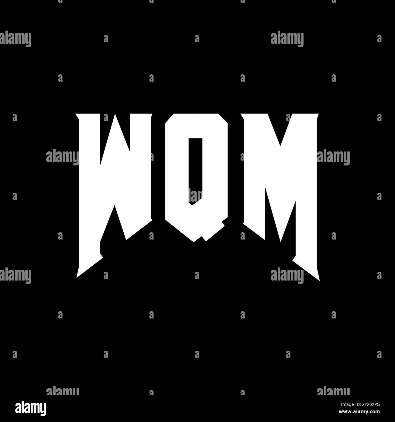 WQM letter logo design for technology company. WQM logo design black ...