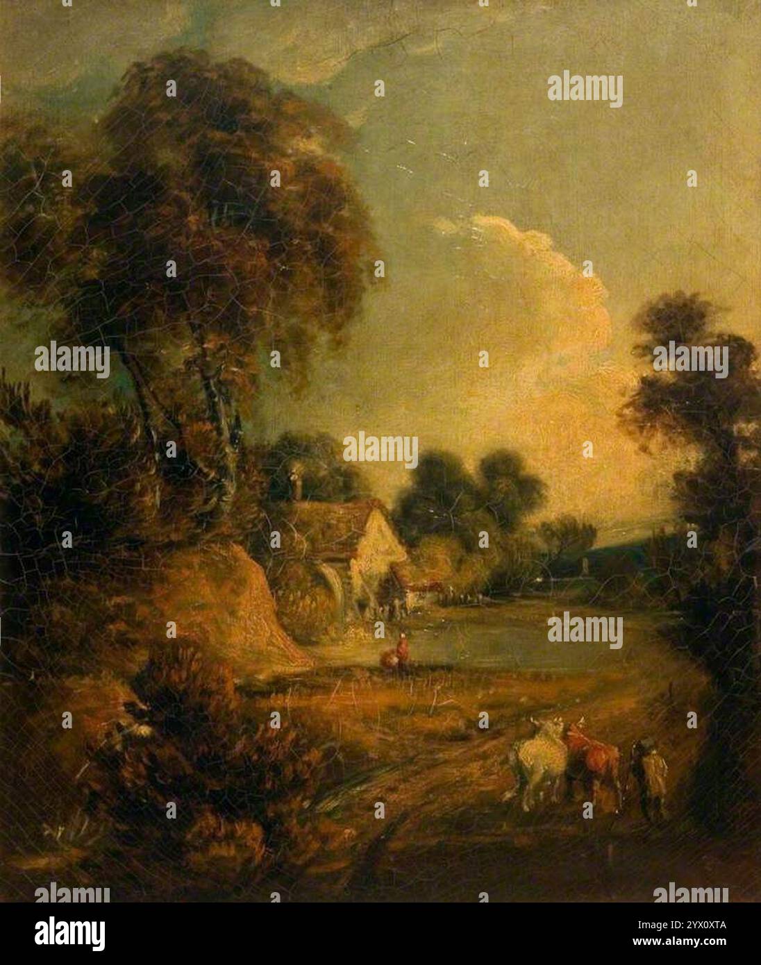 Constable - (after) - Landscape, 516-1870 Stock Photo - Alamy