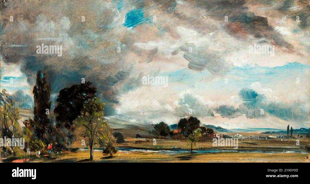 Constable - A View at Salisbury, from the Library of Archdeacon Fisher ...
