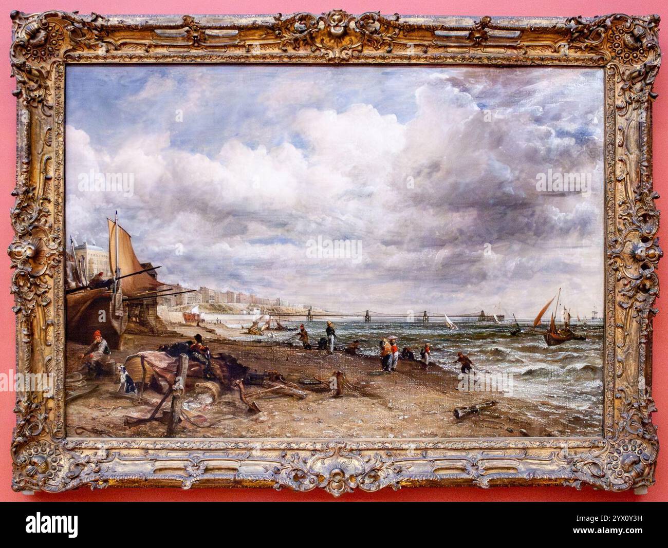 Constable - Chain Pier, Brighton - with frame Stock Photo - Alamy