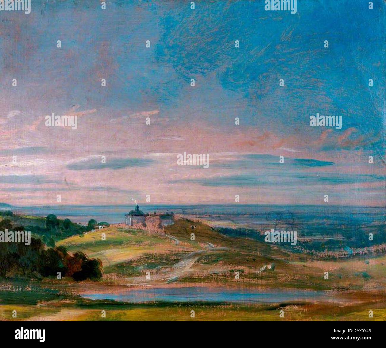 Constable - Buildings on Rising Ground near Hampstead, 1821, 781-1888 ...