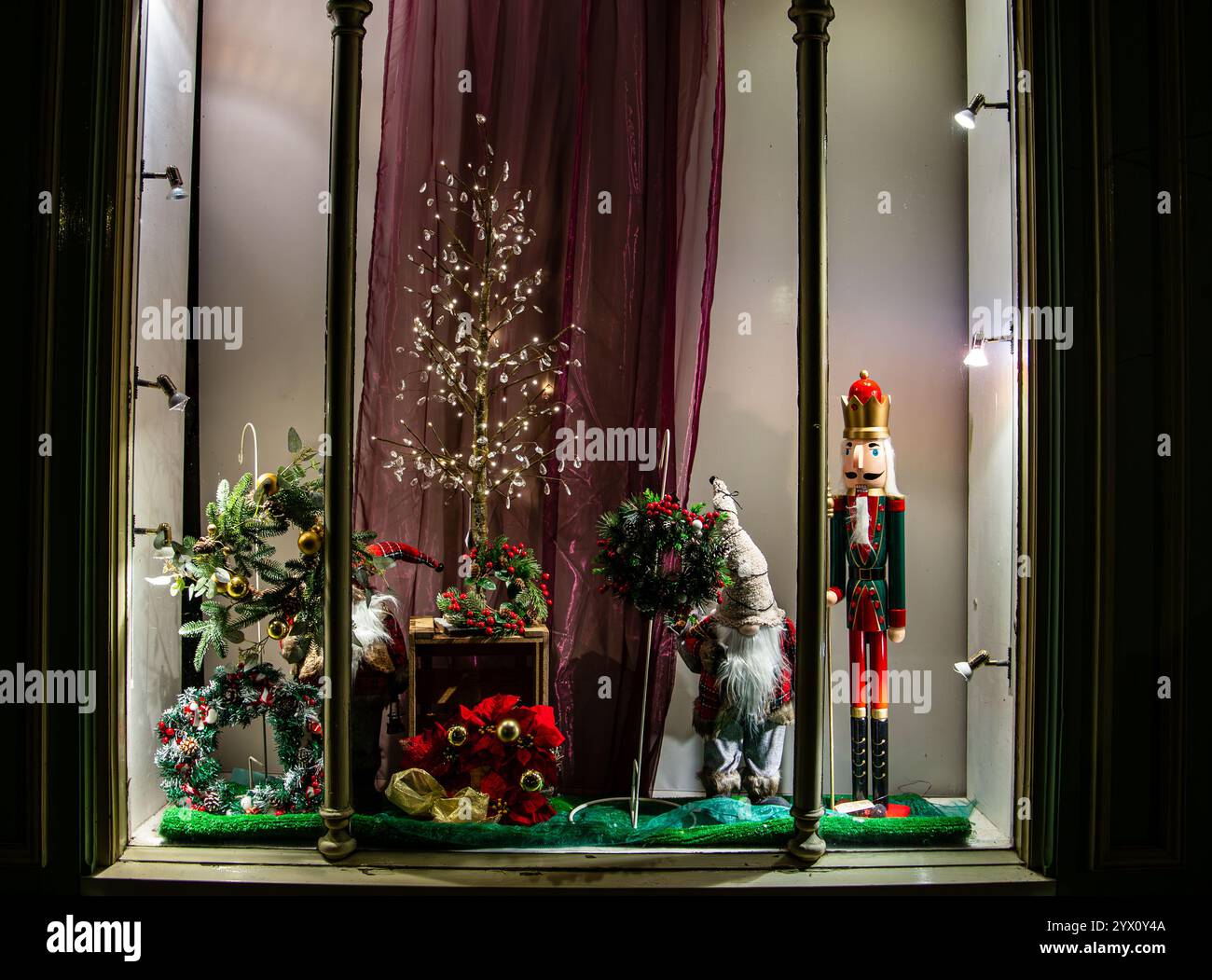 Festive holiday lights display featuring hi-res stock photography and ...