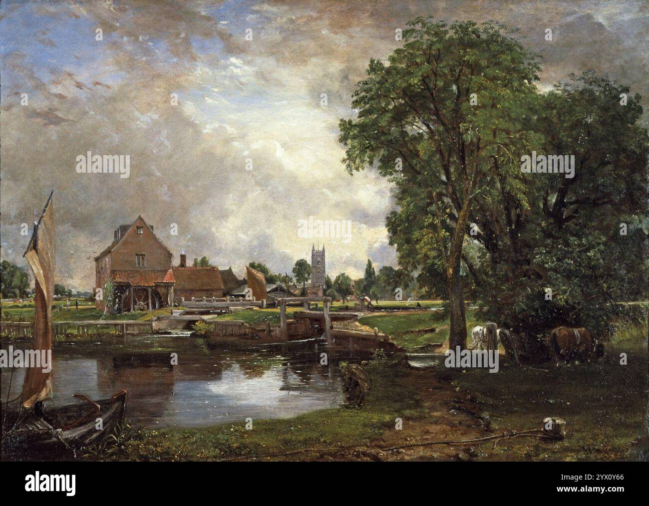 Dedham mill lock hi-res stock photography and images - Alamy