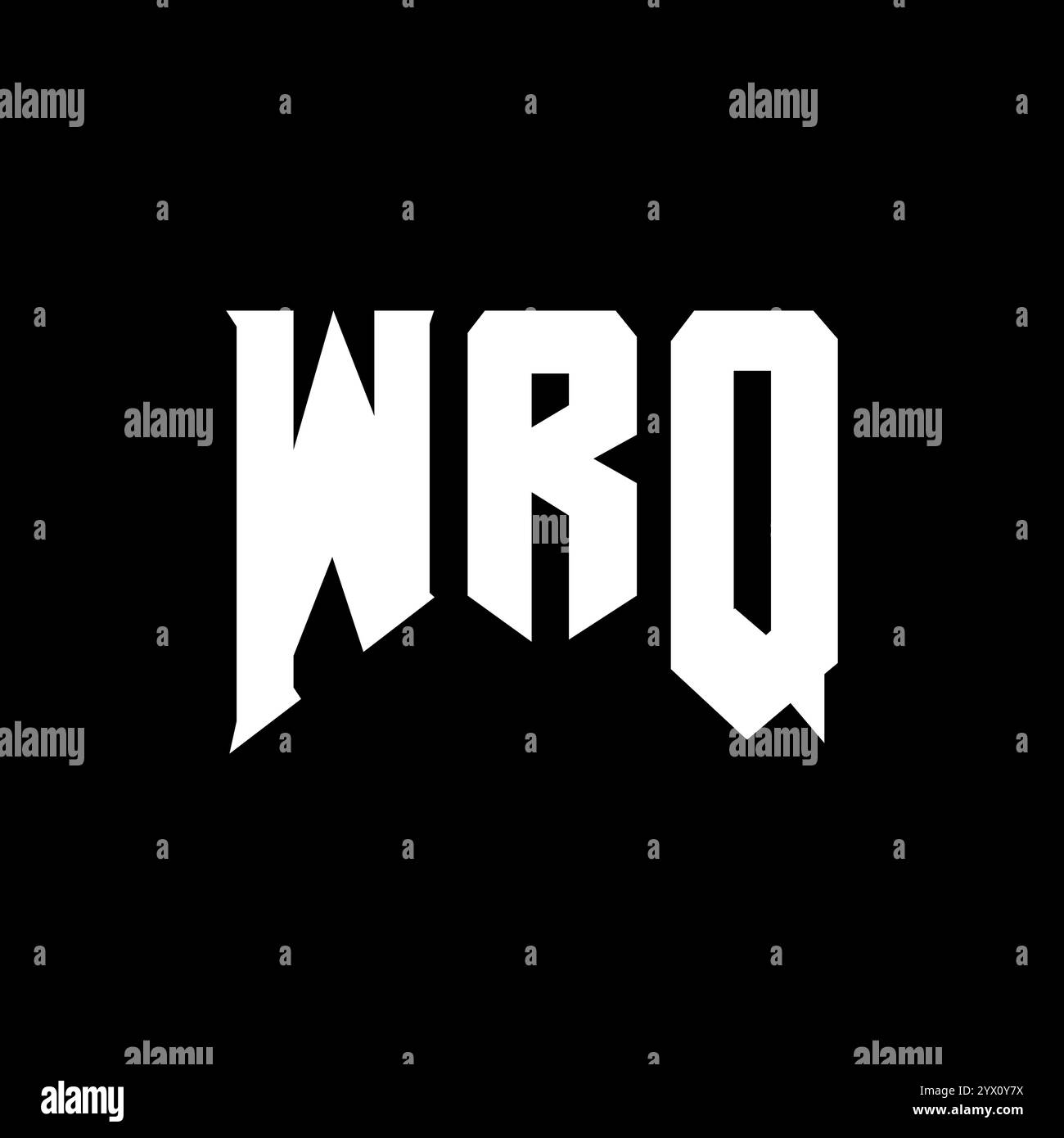 WRQ letter logo design for technology company. WRQ logo design black ...