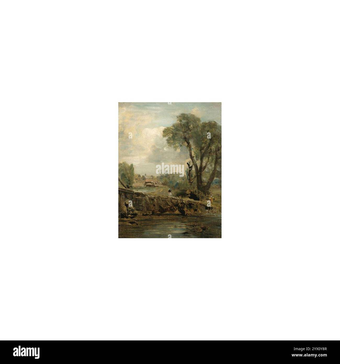 Constable - FLATFORD MILL FROM THE TOW PATH Stock Photo - Alamy