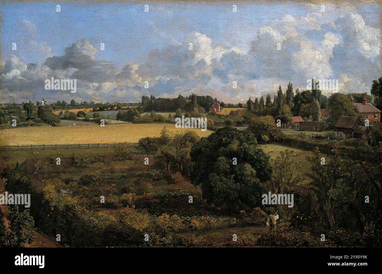 Constable - Golding Constable's Kitchen Garden, c.1815 Stock Photo - Alamy