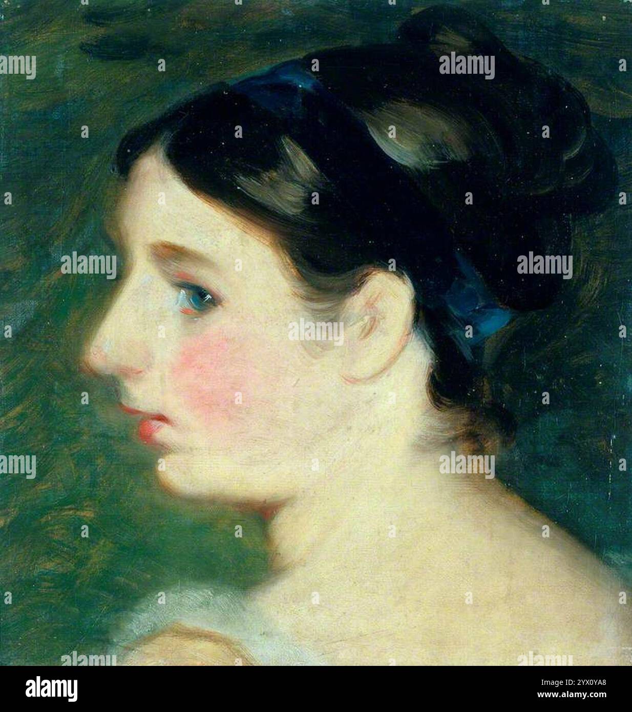 Constable - Head of a Girl (probably a portrait of Mary Constable), c ...