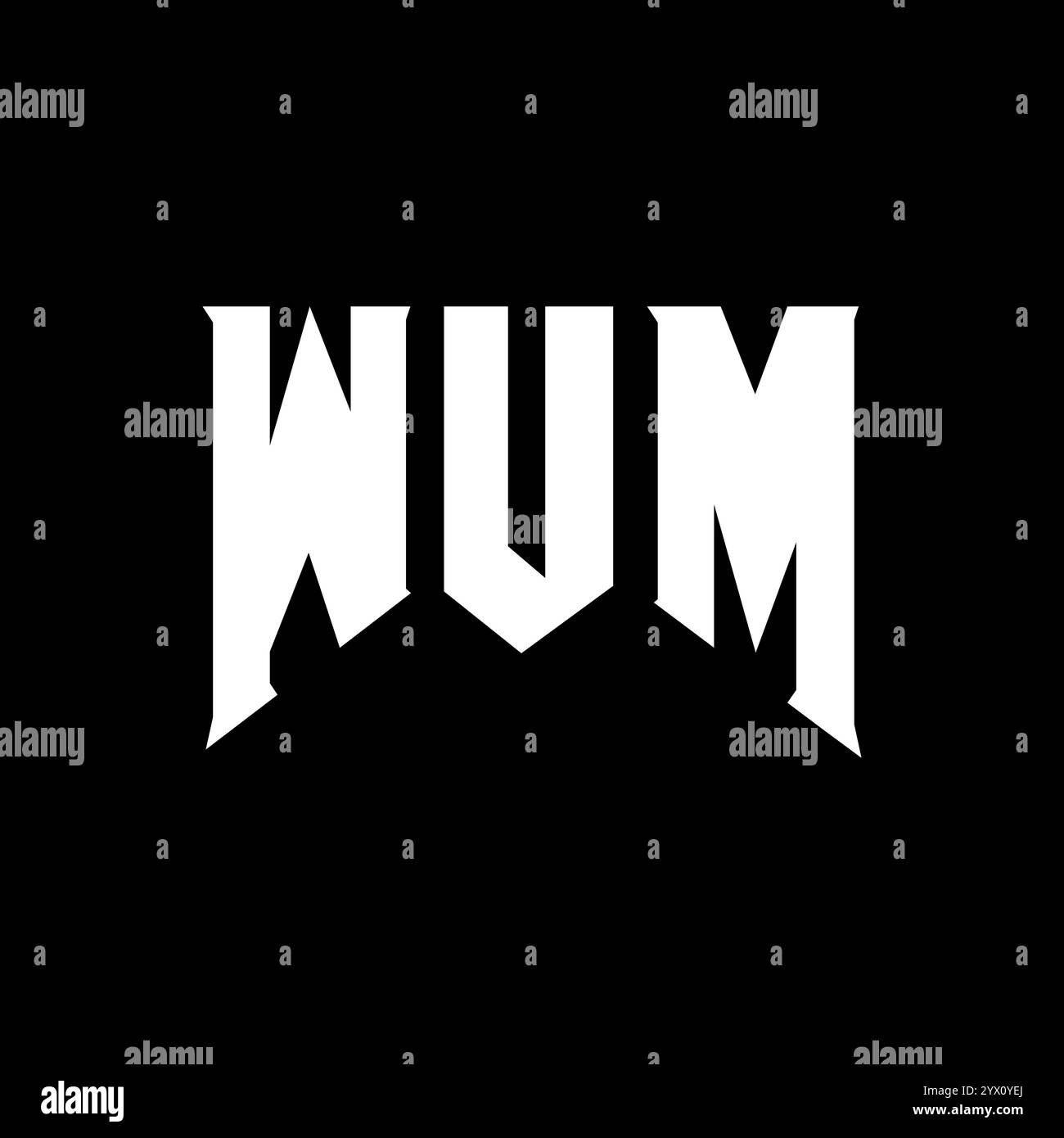 WUM letter logo design for technology company. WUM logo design black ...