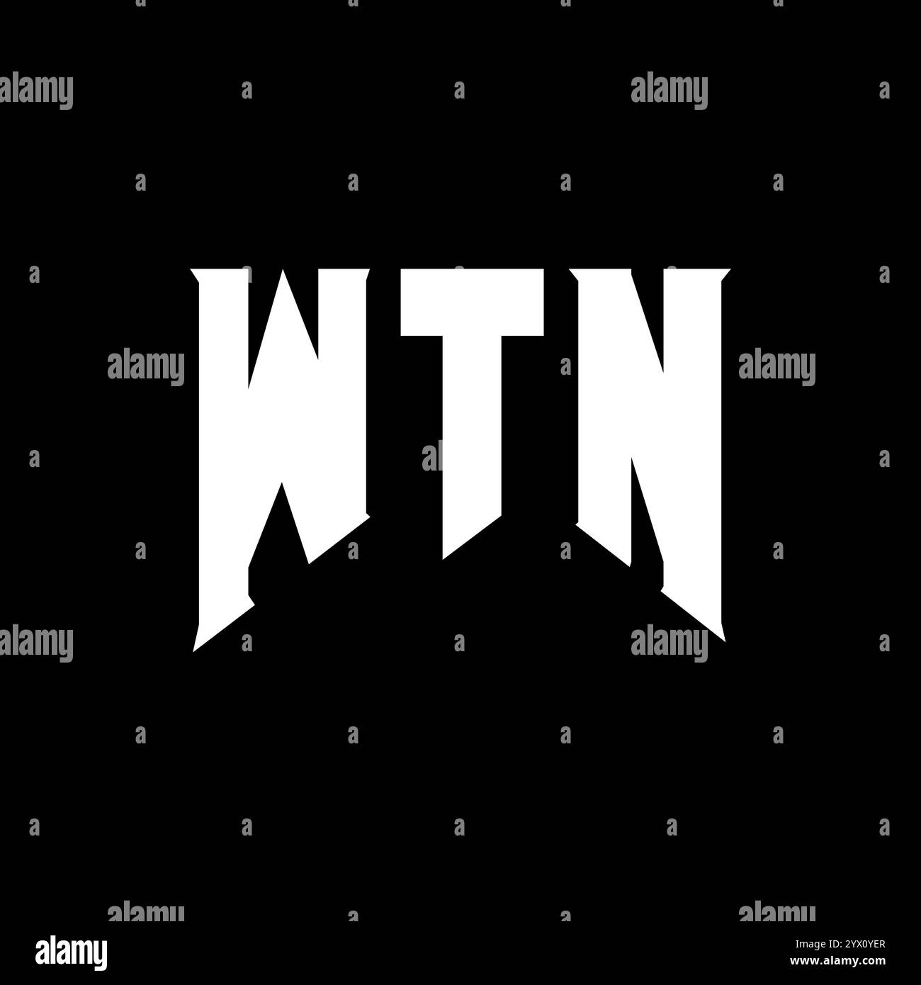 WTN letter logo design for technology company. WTN logo design black ...