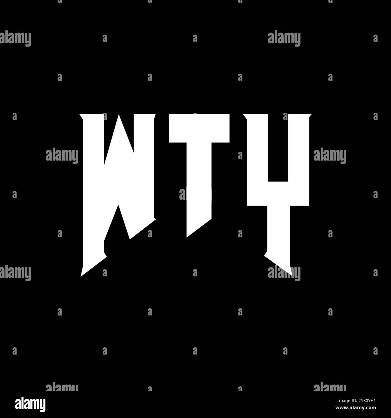 WTY letter logo design for technology company. WTY logo design black and white color combination ...