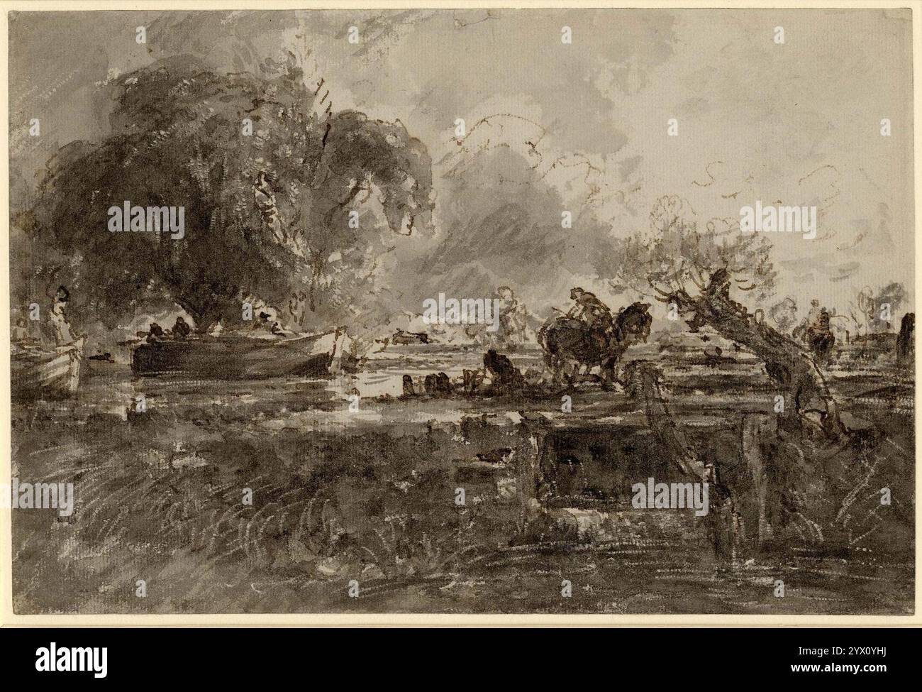 Constable - Study for the painting 'The Leaping Horse', 1888,0215.72 ...