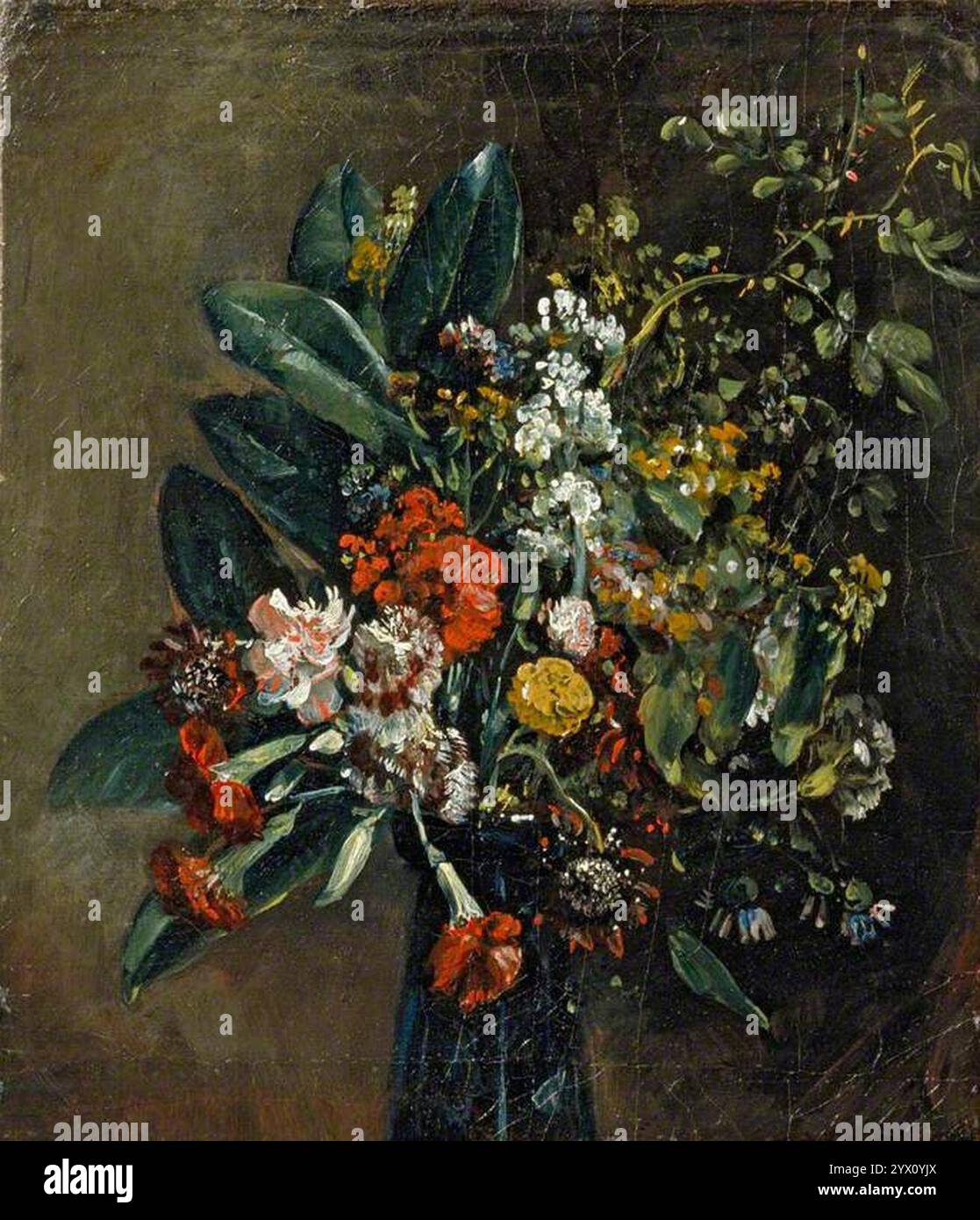 Constable - Study of Flowers in a Glass Vase, c.1814, 331-1888 Stock ...