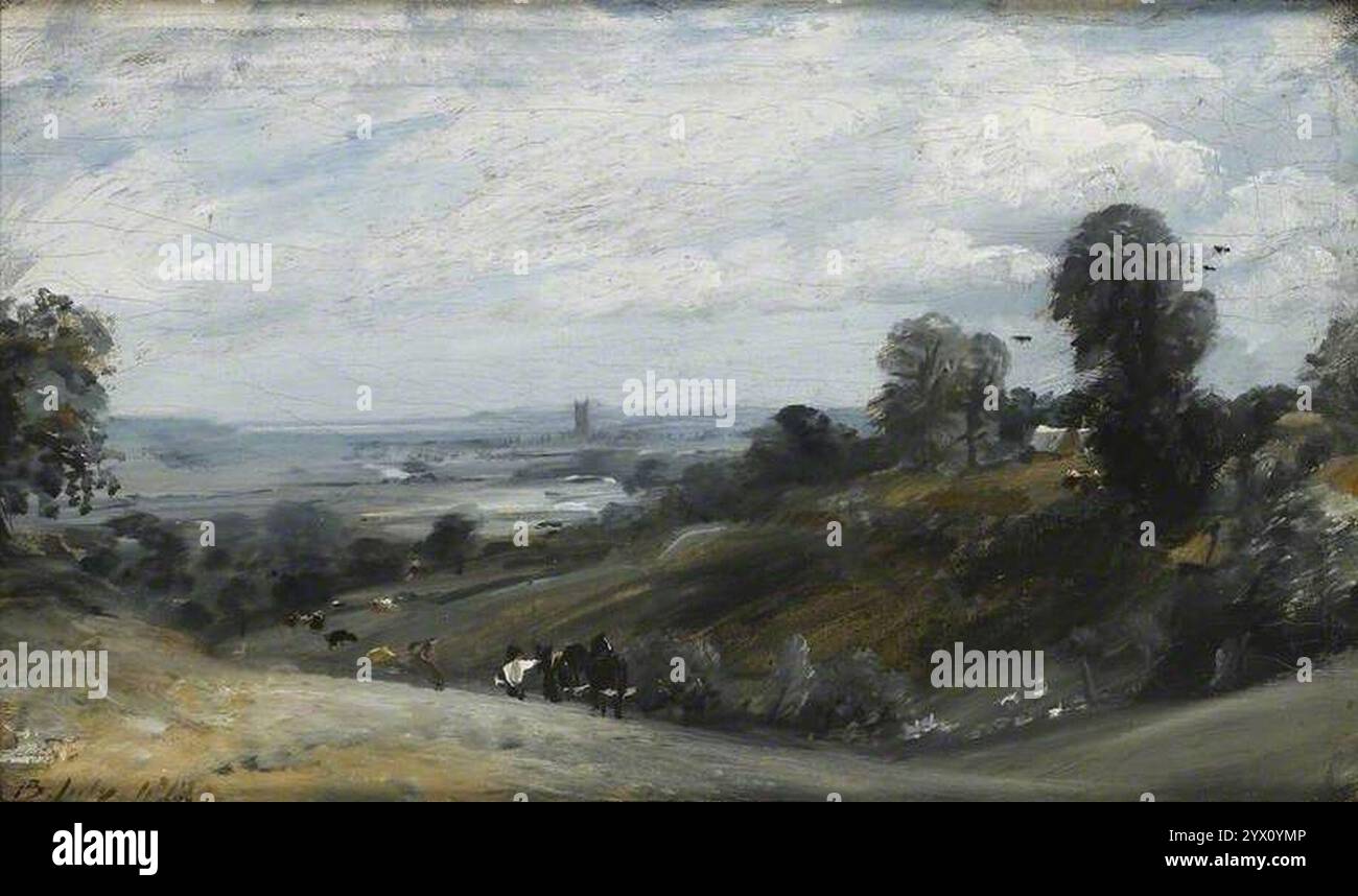 Constable - The Vale of Dedham from Langham, 1812, WA1929.32 Stock ...
