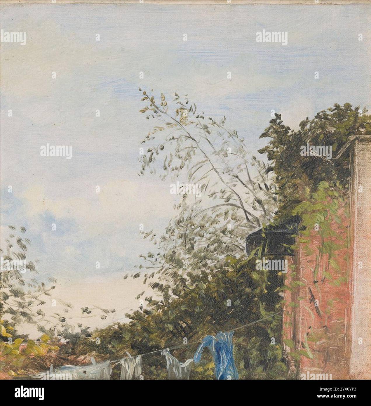 Constable - The Washing Line, c. 1821, 2000.21 Stock Photo - Alamy