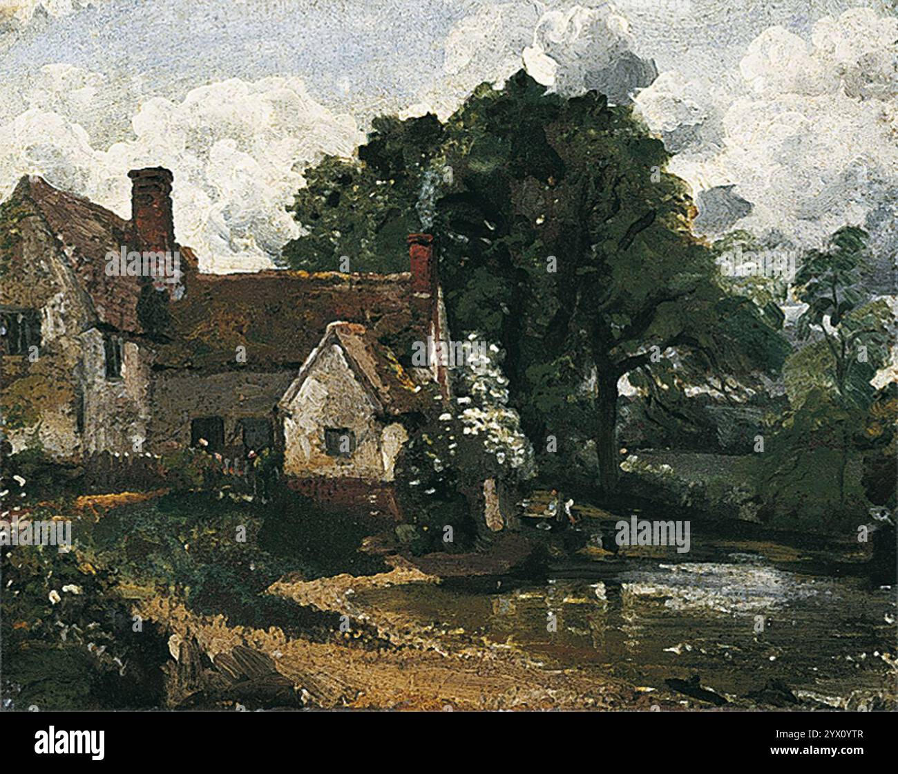 Constable - Willy Lott's House, 1816 Stock Photo - Alamy