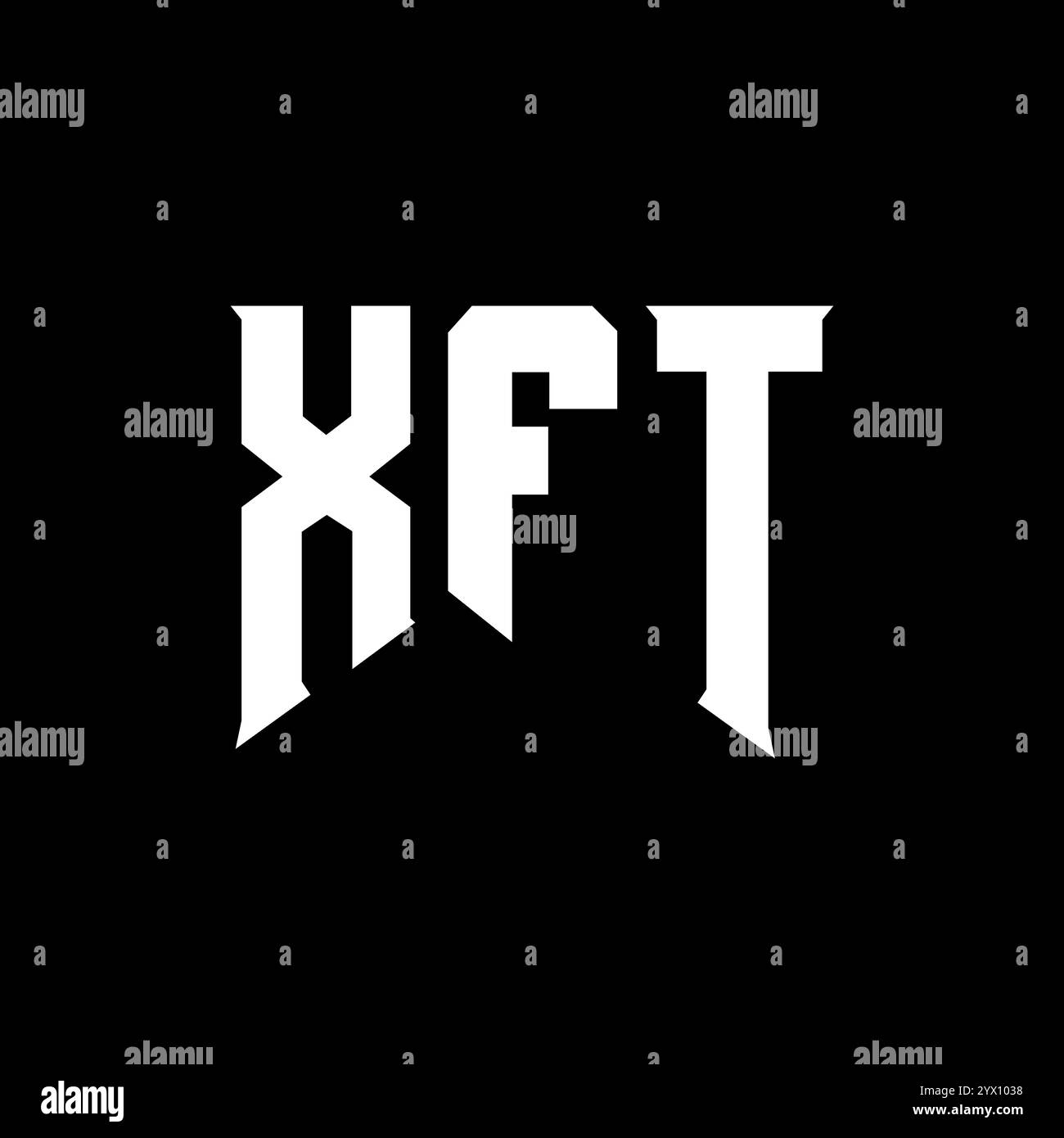 XFT letter logo design for technology company. XFT logo design black ...