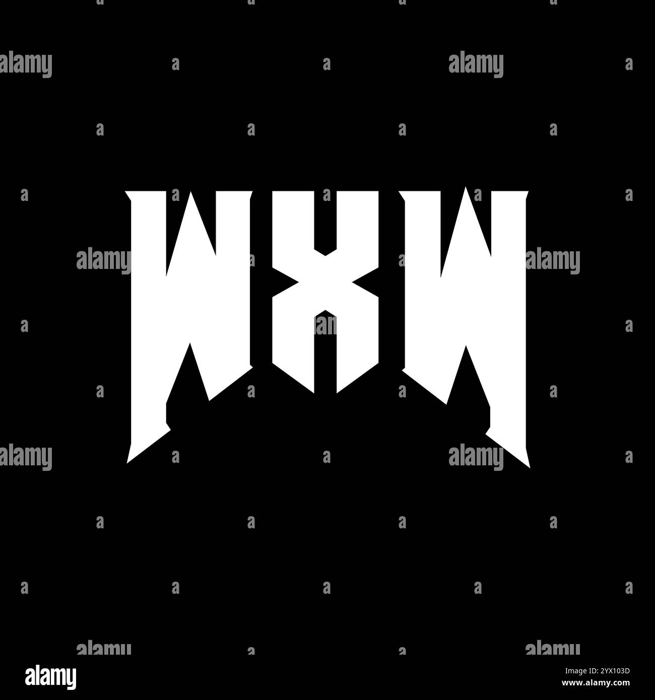 Wxw logo design Stock Vector Images - Alamy