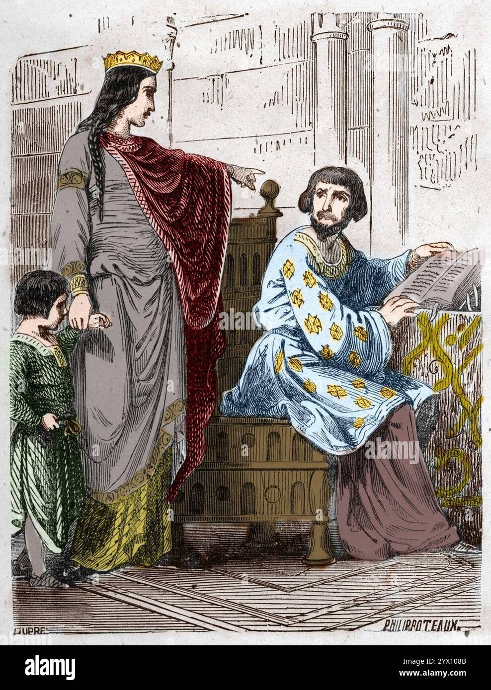 Constance d'Arles et Robert II le Pieux Stock Photo - Alamy