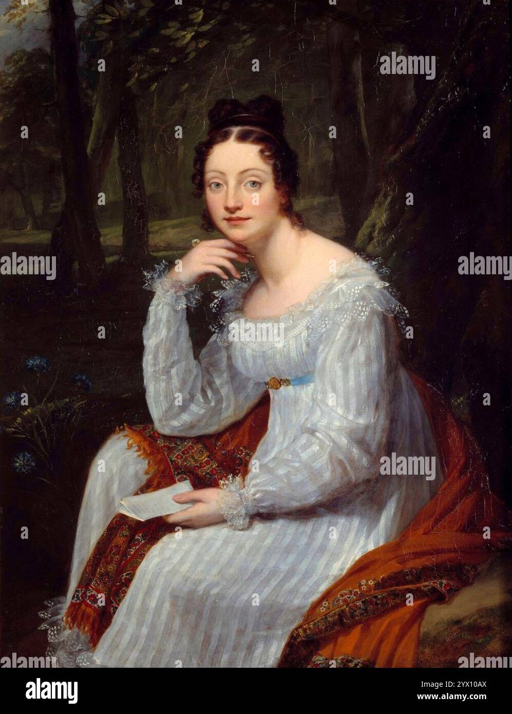 Constance Mayer - Portrait of Amable Tastu Stock Photo - Alamy