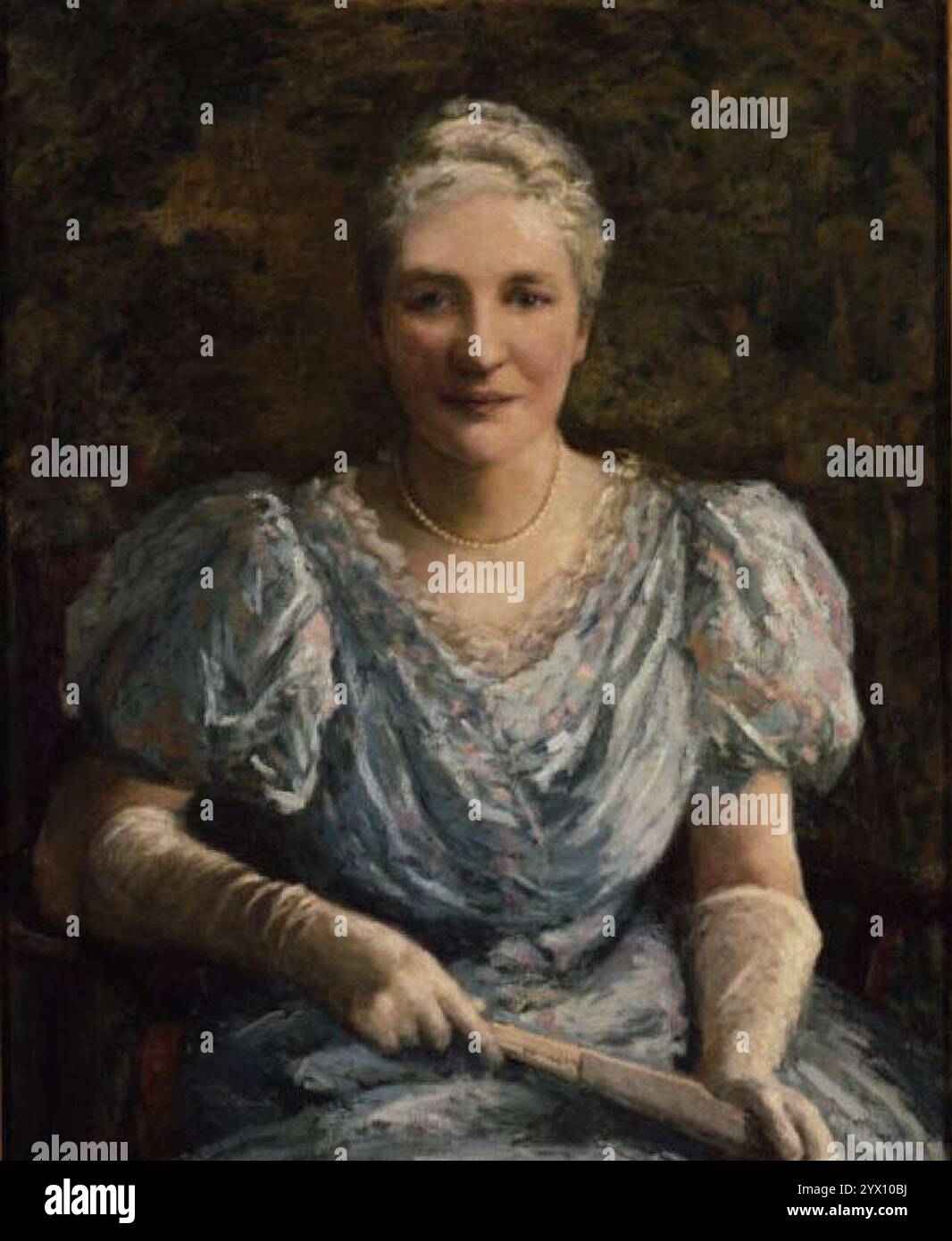 Constance Sladen painted by an artist who died in 1903 (cropped Stock ...