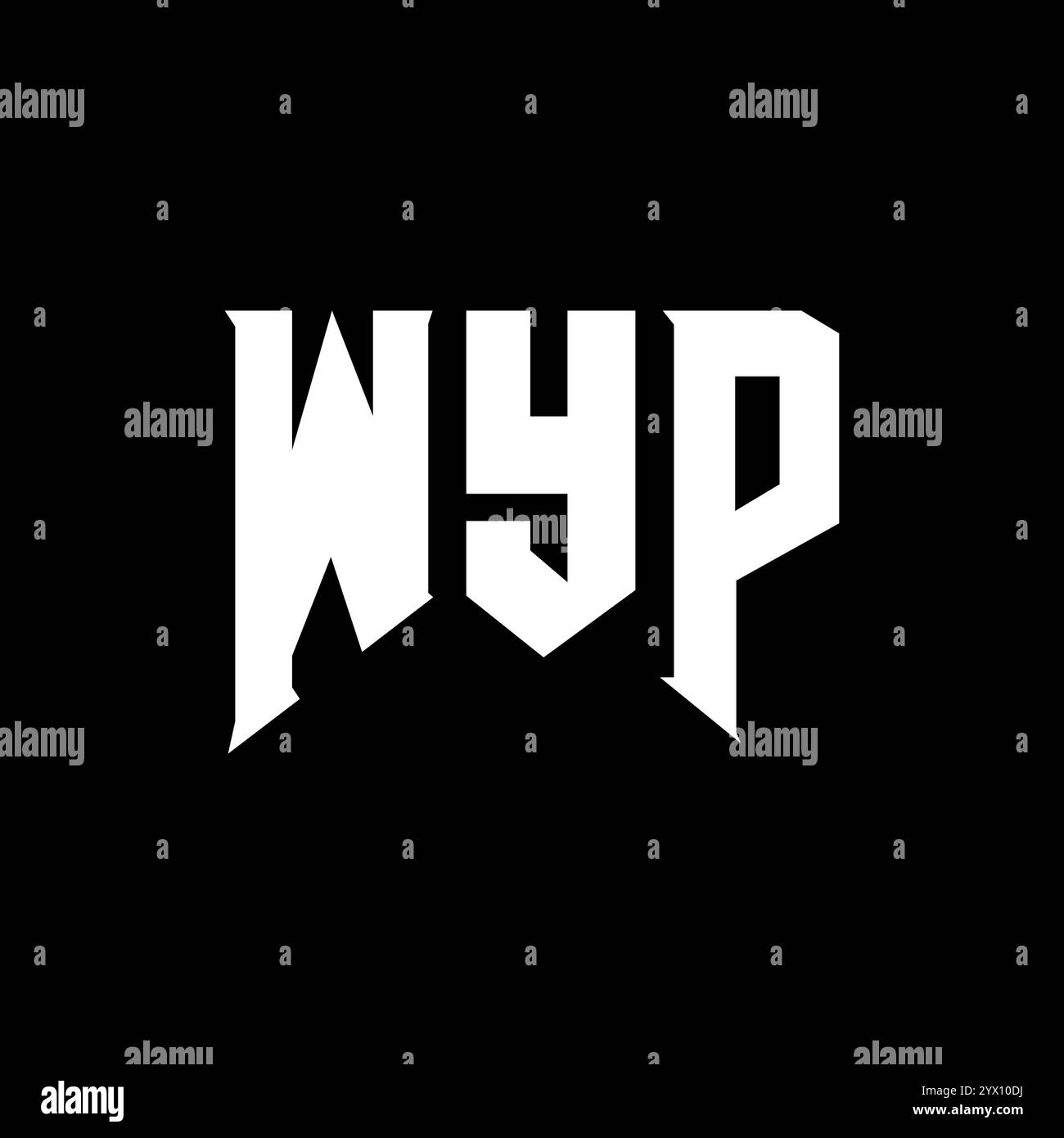 WYP letter logo design for technology company. WYP logo design black ...