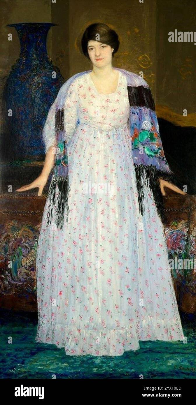 Constant Montald - Portrait de Madame Constant Montald Stock Photo - Alamy