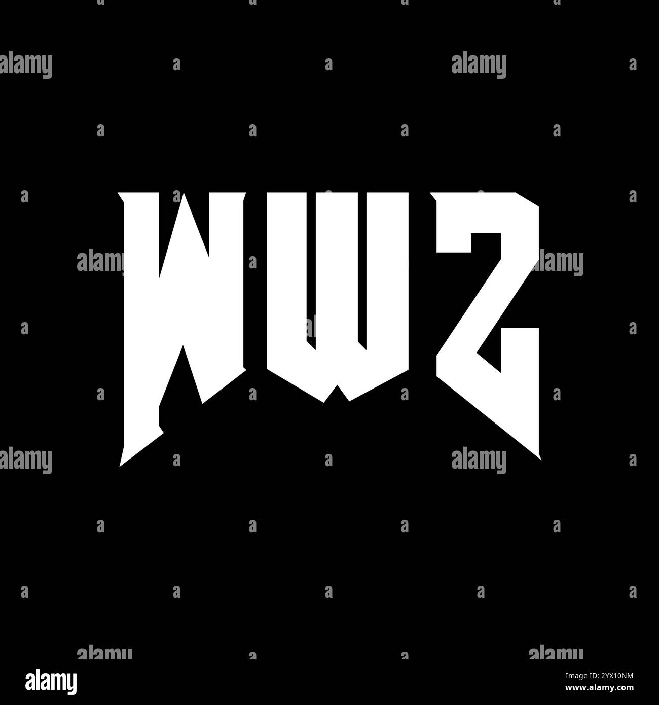 WWZ letter logo design for technology company. WWZ logo design black ...