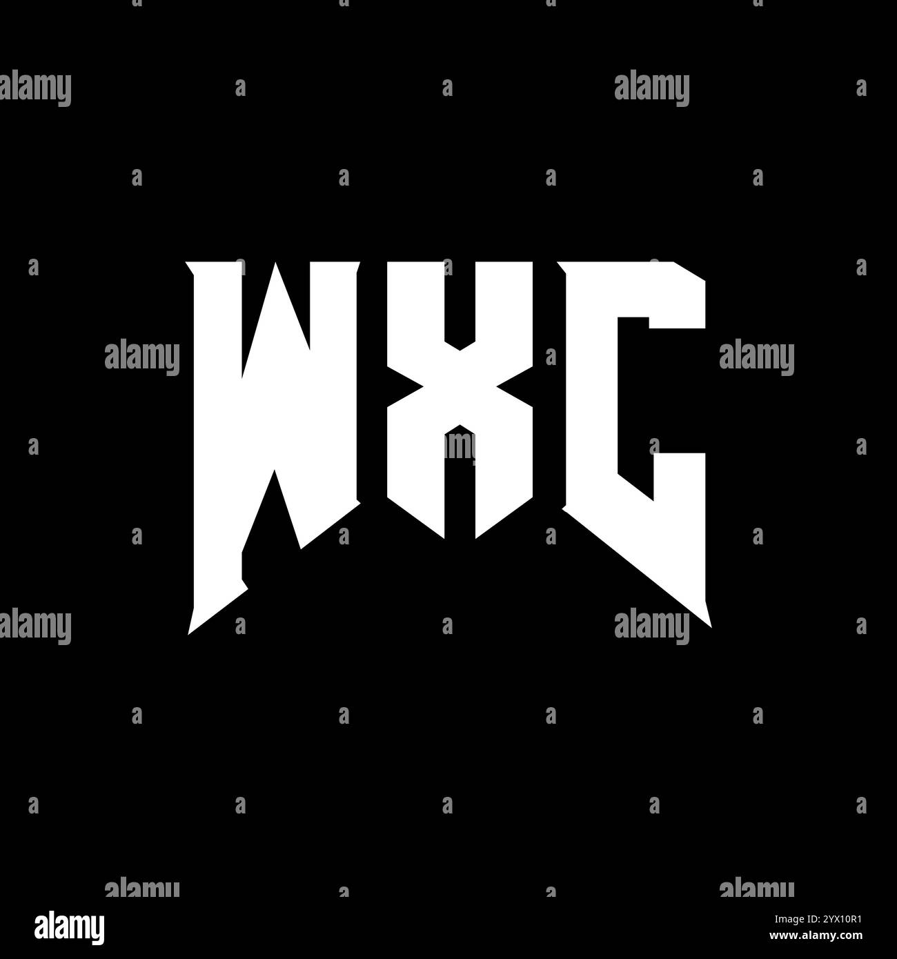 WXC letter logo design for technology company. WXC logo design black ...
