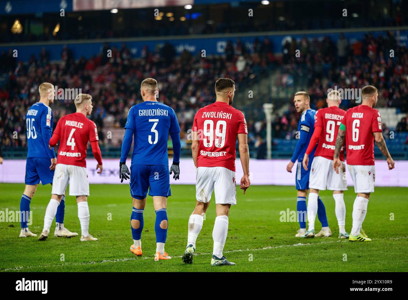 Krakow, Poland, 12th Dec 2024, A football match in the Polish First ...