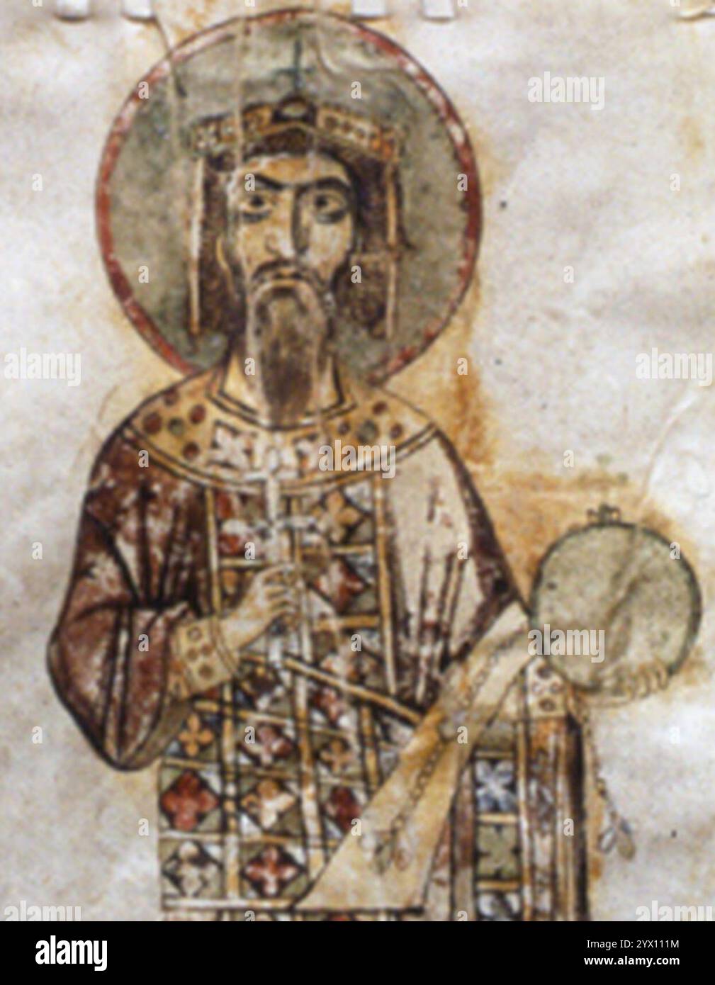 Constantine VIII in the Exultet roll (2 Stock Photo - Alamy