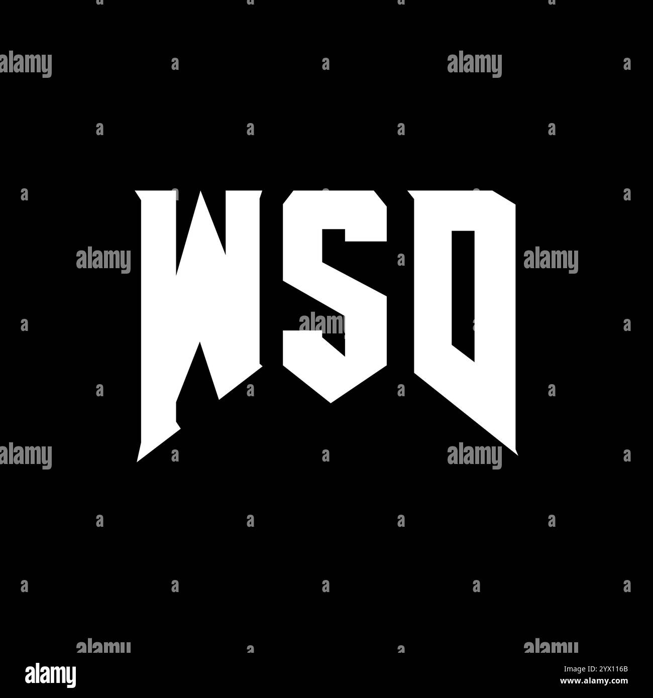 WSD letter logo design for technology company. WSD logo design black ...