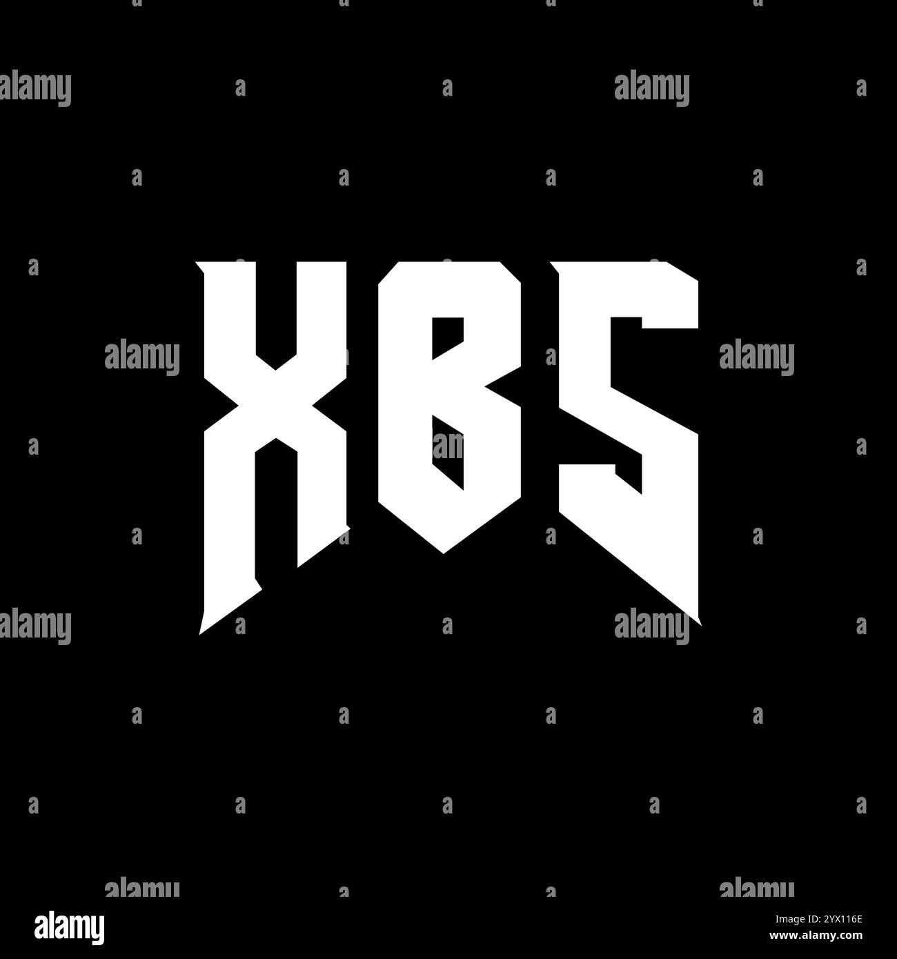 XBS letter logo design for technology company. XBS logo design black ...