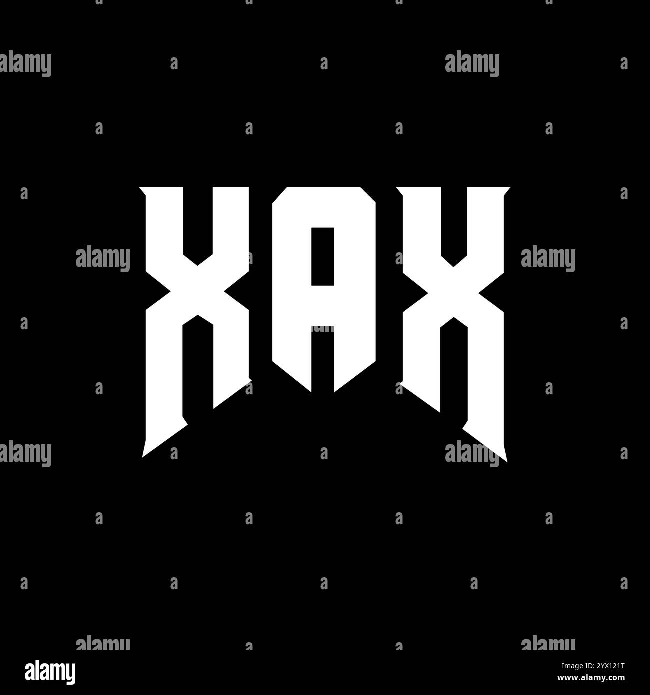 XAX letter logo design for technology company. XAX logo design black ...