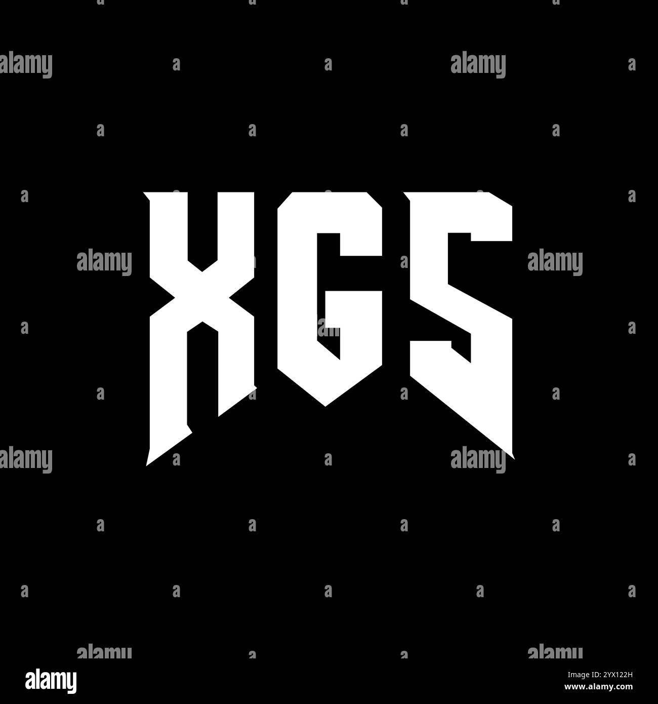 XGS letter logo design for technology company. XGS logo design black ...
