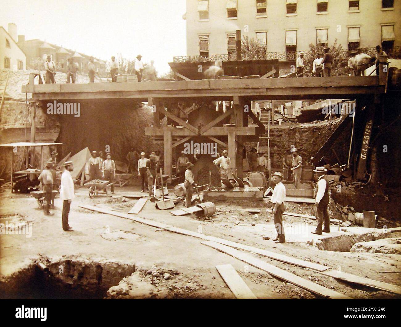 Construction of the State, War, and Navy Department Building (now ...