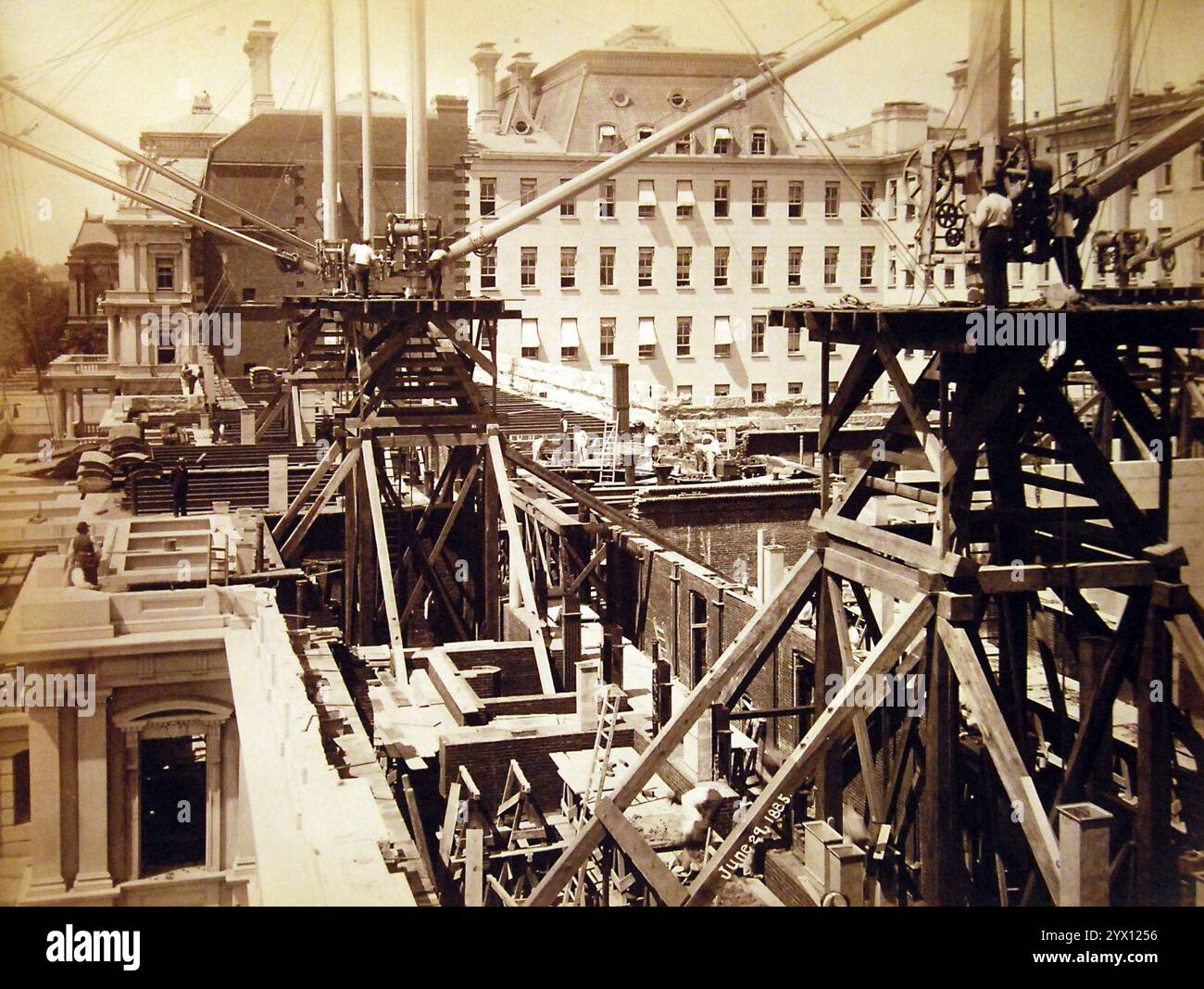 Construction of the State, War, and Navy Department Building (now ...