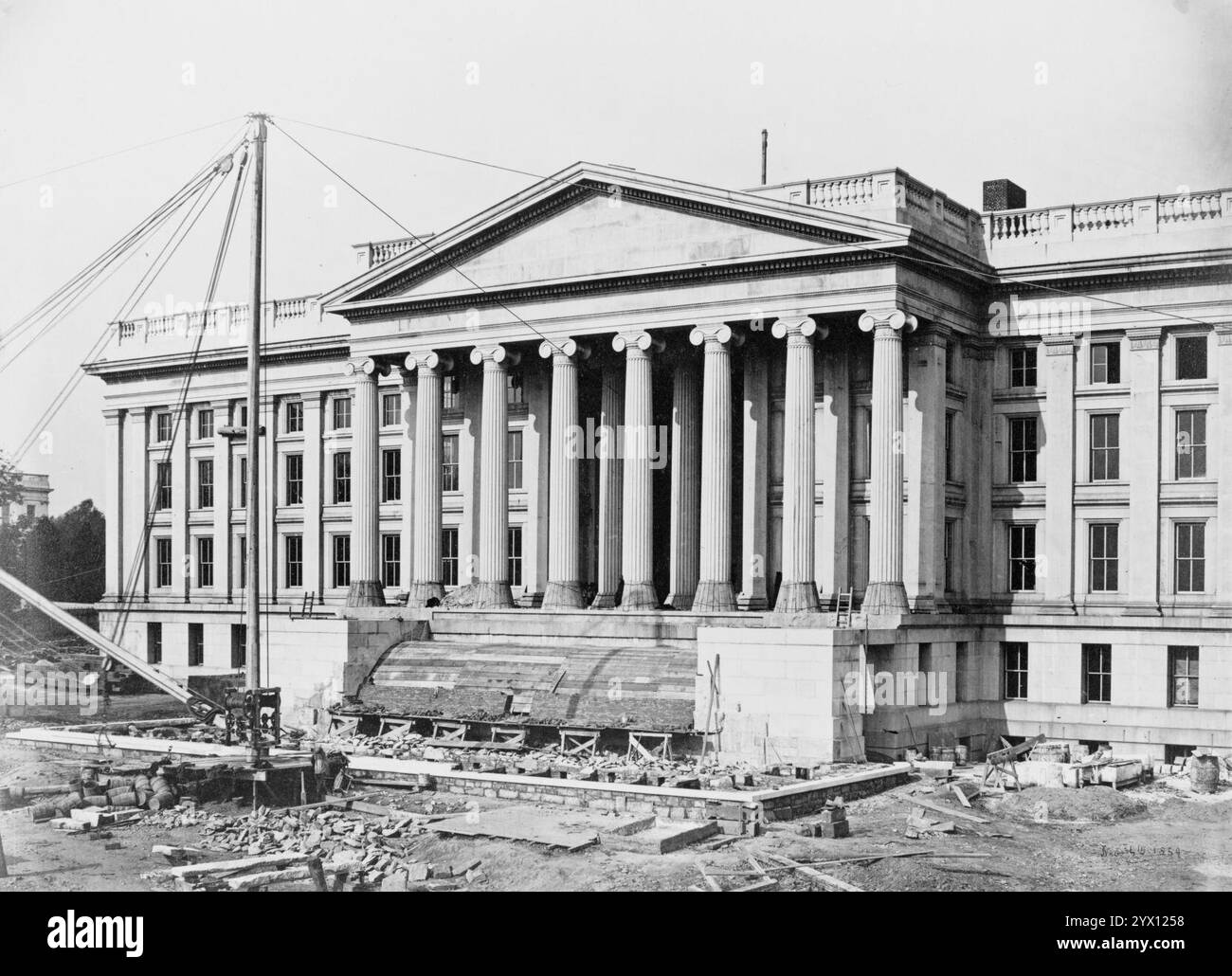 Construction of the United States Treasury Building, Washington, D.C ...