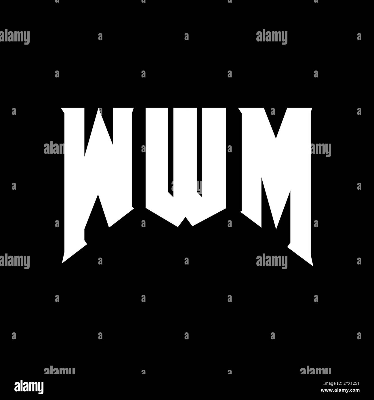 WWM letter logo design for technology company. WWM logo design black ...