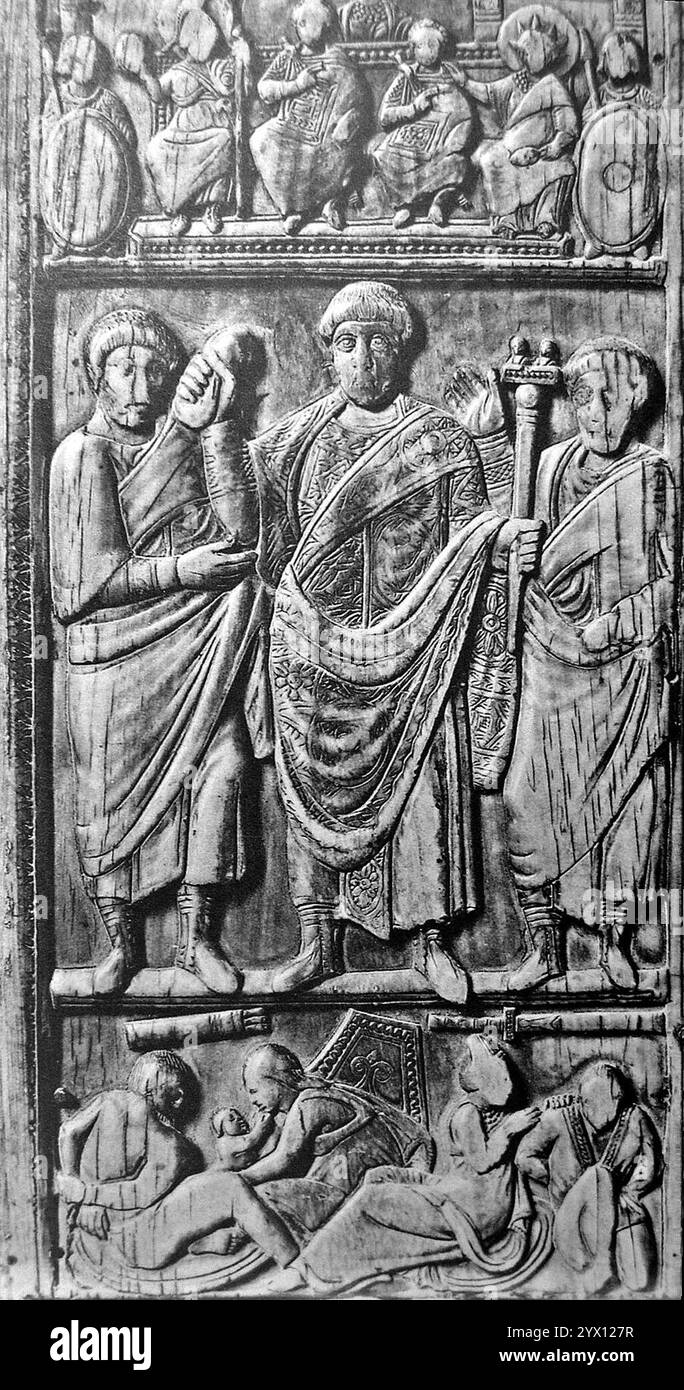 Consular diptych of Constantius III Stock Photo - Alamy