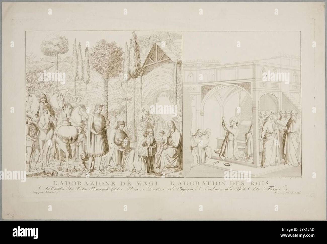 Conte Carlo Lasinio - The Adoration of the Magi, G2179 Stock Photo - Alamy