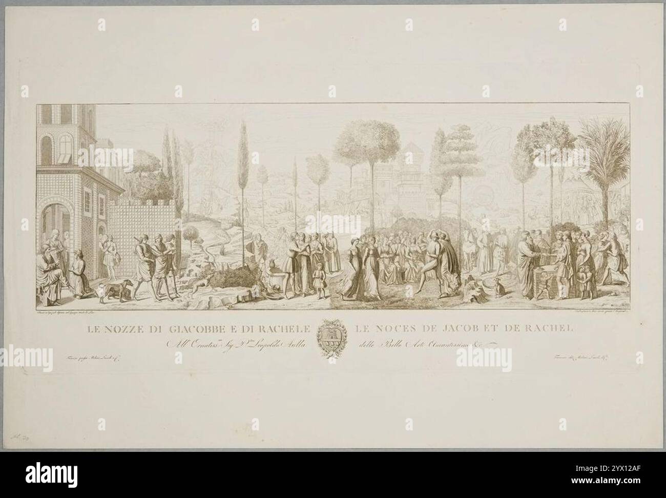Conte Carlo Lasinio - The Nuptials of Jacob and Rachel, G2169 Stock ...